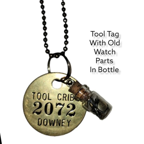 Handmade | Jewelry | Tool Tag And Bottle Necklace N7 | Poshmark